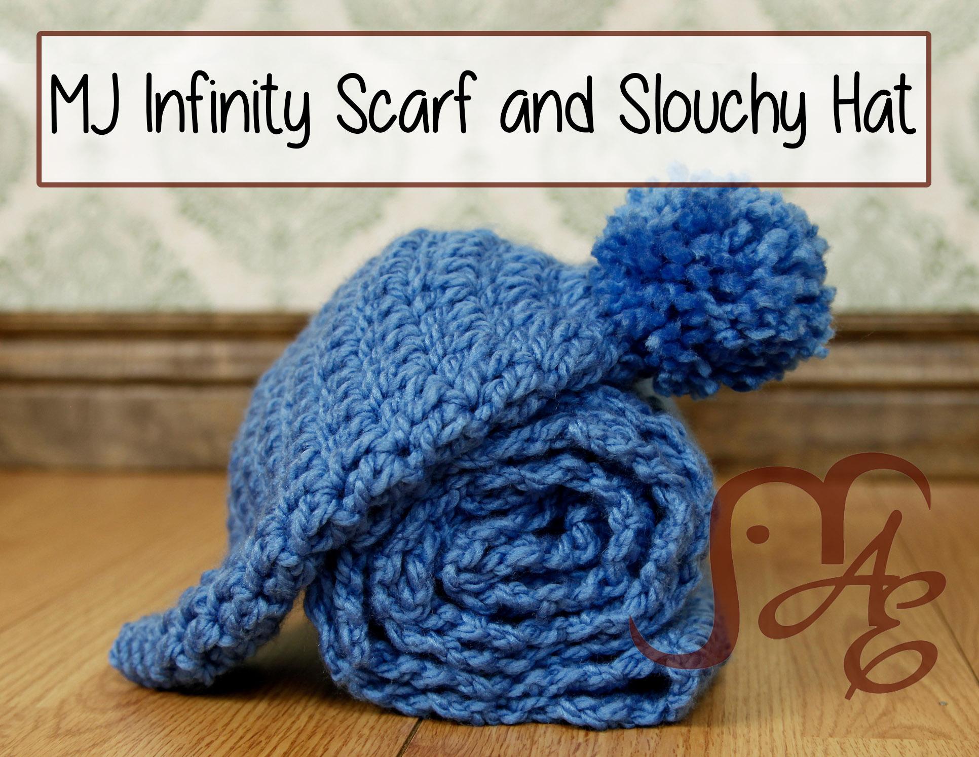 MJ Infinity Scarf and Hat - Auburn Elephant