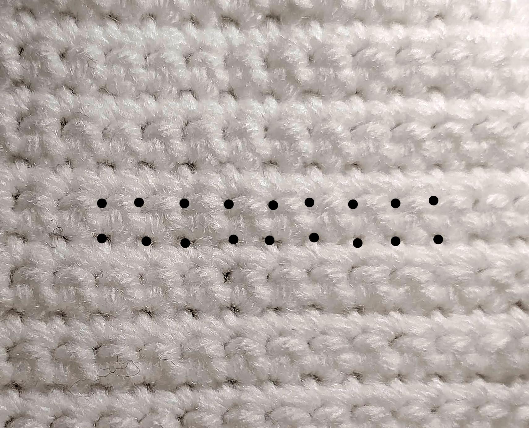 Cross Stitch on Crochet - Auburn Elephant